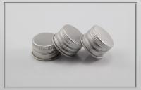 China PE foam liner Aluminum Screw Caps for PET preforms / glass tubes , glass bottle caps for sale