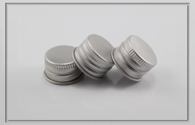 China PE foam liner Aluminum Screw Caps for PET preforms / glass tubes , glass bottle caps for sale