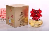 China Flower Glass Bottle Customized Perfume Scent 45ML , Eau De Toilette for sale