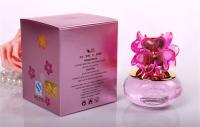 China Flower Glass Bottle Customized Perfume Scent 45ML , Eau De Toilette for sale