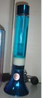 China cool Red  glass bottle Motion lamp with metal base for sale