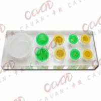 China CE Approved Stainless Steel / Plastic Tattoo Ink Cup Holder With Different Shapes for sale