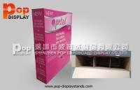 China Custom Pink Corrugated Counter Display POS Hanging With Dividers for sale