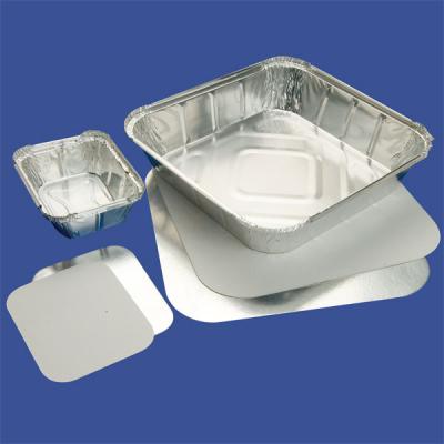 China Aluminum Foil Container Lid for takeaway food packaging for sale