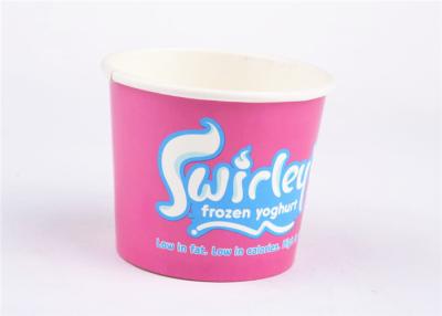 China Beautiful Pink 12oz Paper Soup Bowls Disposable Hot Drink Cups For Parties for sale