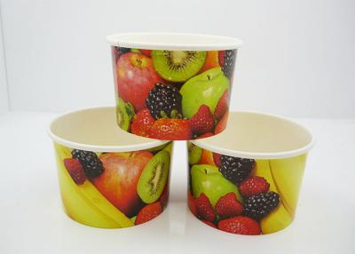 China Coloured 8oz 12oz 16oz Single Wall Paper Soup Bowls Disposable With Lids for sale