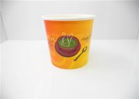 China Personalized 16oz Paper Soup Bowls Disposable Take Out Containers With No Toxic for sale