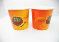 China Personalized 16oz Paper Soup Bowls Disposable Take Out Containers With No Toxic for sale