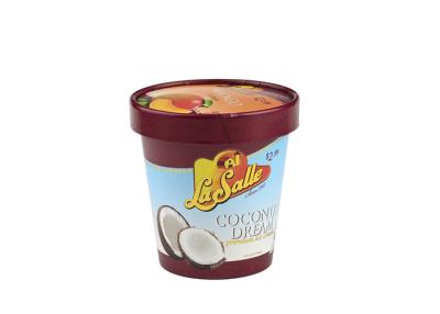 China Custom Printed 32oz Pasta / Coffee Disposable Soup Cups With Paper Lids for sale