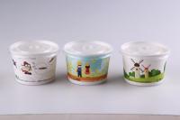 China PLA 260ml paper soup cup for sale