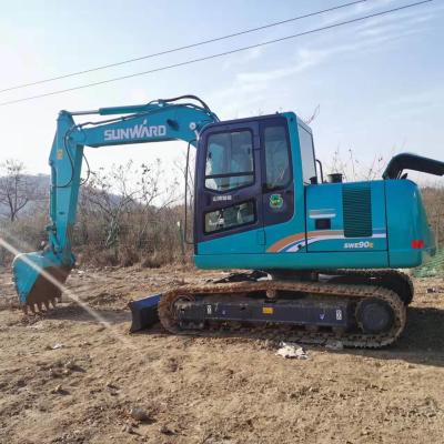 China Secondhand Mini Track Digger Chinese Brand Sunward Swe90e Used Crawler 9t Excavator New Cheap for sale