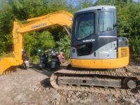 China Used Komatsu Excavator PC78us with Thumb and Rubber Track Secondhand Digger 7-8 Ton Mini Excavator Japanese Brand for sale