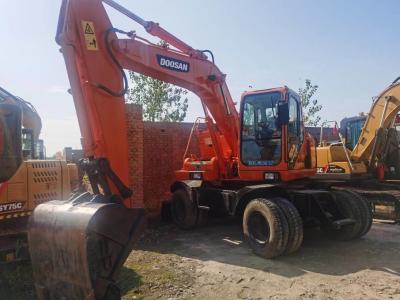 China Used Original South Korea Mobile Excavator Doosan Dh150W-7 Secondhand 15t Wheel Excavator for sale