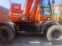 China Used Original South Korea Mobile Excavator Doosan Dh150W-7 Secondhand 15t Wheel Excavator for sale