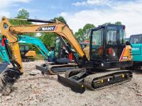 China Secondhand Chinese Brand Sany 6 Ton Crawler Digger Used Mini Excavator Sy60c Small Size for sale
