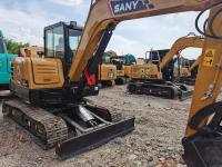 China Secondhand Chinese Brand Sany 6 Ton Crawler Digger Used Mini Excavator Sy60c Small Size for sale