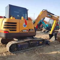 China Secondhand Chinese Brand Sany 6 Ton Crawler Digger Used Mini Excavator Sy60c Small Size for sale