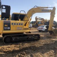 China Used Construction Machinery 11t Crawler Digger Original Japan Komatsu PC110-7 Excavator for sale