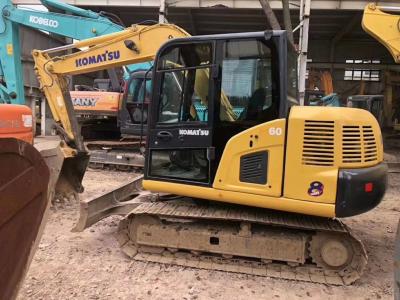 China Used Construction Machinery Original 6t Mini Track Digger Japan Komatsu PC60-8 Crawler Excavator for sale
