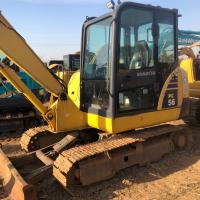 China Secondhand Track Digger Komatsu PC56-7 Original Japanese 5.5 Ton Used Excavator with Cheap Price for sale