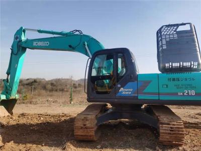 China Used 21 Ton Kobelco Sk210 Crawler Excavator Original Secondhand Hydraulic Track Digger Made in Japan for sale