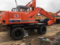 China Used Wheel Excavator Hitachi Ex100wd Mobile 10 Ton Digger Secondhand Hydraulic Original Japanese Machine for sale