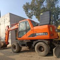 China Used Original South Korea Mobile Excavator Doosan Dh150W-7 Secondhand 15t Wheel Excavator on Promotion for sale