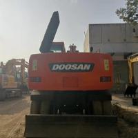 China Used Original South Korea Mobile Excavator Doosan Dh150W-7 Secondhand 15t Wheel Excavator on Promotion for sale