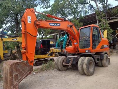 China Used Original South Korea Mobile Excavator Doosan Dh150W-7 Secondhand 15t Wheel Excavator on Promotion for sale