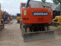 China Used Original South Korea Mobile Excavator Doosan Dh150W-7 Secondhand 15t Wheel Excavator on Promotion for sale