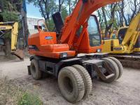 China Used Original South Korea Mobile Excavator Doosan Dh150W-7 Secondhand 15t Wheel Excavator on Promotion for sale
