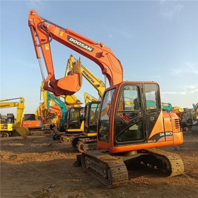 China Used 8t Excavator Doosan Dh80gold Secondhand Mini Track Digger Crawler Korea Original 8ton Equipment for sale