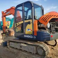 China Used 8t Excavator Doosan Dh80-7 Secondhand Mini Track Digger Crawler Korea Original 8ton Equipment for sale