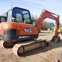 China Used Mini Excavator Original Doosan Dh60-7 Secondhand 6t Track Digger Small Equipment Made in Korea for sale