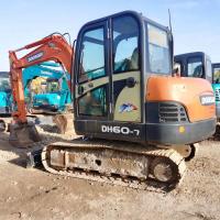 China Used Mini Excavator Original Doosan Dh60-7 Secondhand 6t Track Digger Small Equipment Made in Korea for sale