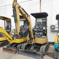 China Used Mini Excavator Cat 302c Fully Import USA Japan Secondhand Small Digger Caterpillar 2 Ton Crawler Machine for sale
