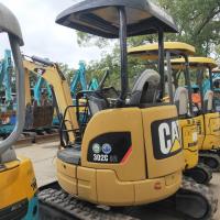 China Used Mini Excavator Cat 302c Fully Import USA Japan Secondhand Small Digger Caterpillar 2 Ton Crawler Machine for sale