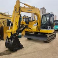 China Used Excavator Komatsu PC78us with Thumb and Rubber Track Secondhand Digger 7-8 Ton Mini Excavator Japanese Brand for sale
