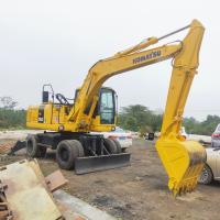 China Used Wheel Excavator Komatsu Pw160 Secondhand 16t Wheel Digger Original Japanese Brand Low Hour for sale
