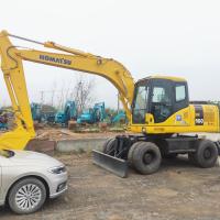 China Used Wheel Excavator Komatsu Pw160 Secondhand 16t Wheel Digger Original Japanese Brand Low Hour for sale