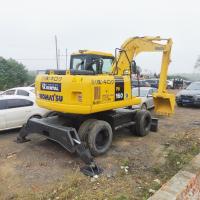 China Used Wheel Excavator Komatsu Pw160 Secondhand 16t Wheel Digger Original Japanese Brand Low Hour for sale