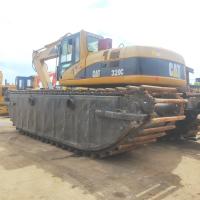 China Used 20 Ton Amphibious Excavator, Caterpillar 320c Pontoon Floating Excavator on Sale for sale