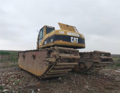 China Used 20 Ton Amphibious Excavator, Caterpillar 320c Pontoon Floating Excavator on Sale for sale