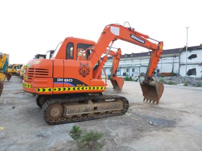 China Used High Effective 8 Ton Excavator Doosan Dh80g, Secondhand Doosan MIDI Track Digger Dh80g on Promotion. for sale