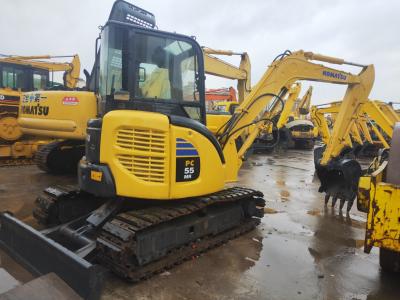 China Secondhand 5.5 Ton Komatsu MIDI Track Digger PC55, Komatus Crawler Excavator PC55 PC56 PC60 PC70 on Sale for sale