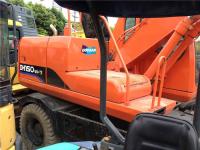 China Used Origin South Korea Mobile Excavator Doosan Dh150W Wheel Excavator on Promotion for sale
