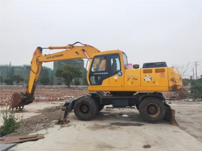 China Used Hyundai Medium Wheel Excavator R200W, Secondhand 20 Ton Korean Mobile Excavator R200 R220 Hot Sale for sale