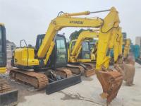 China Used Korean 8 Ton MIDI Excavator Hyundai R80-7 Track Digger Hot Sale for sale