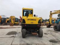 China Used Origin South Korea Mini Wheel Excavator Hyundai R60W-7 6 Ton Mobile Excavator on Promotion for sale