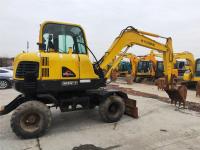 China Used Origin South Korea Mini Wheel Excavator Hyundai R60W-7 6 Ton Mobile Excavator on Promotion for sale